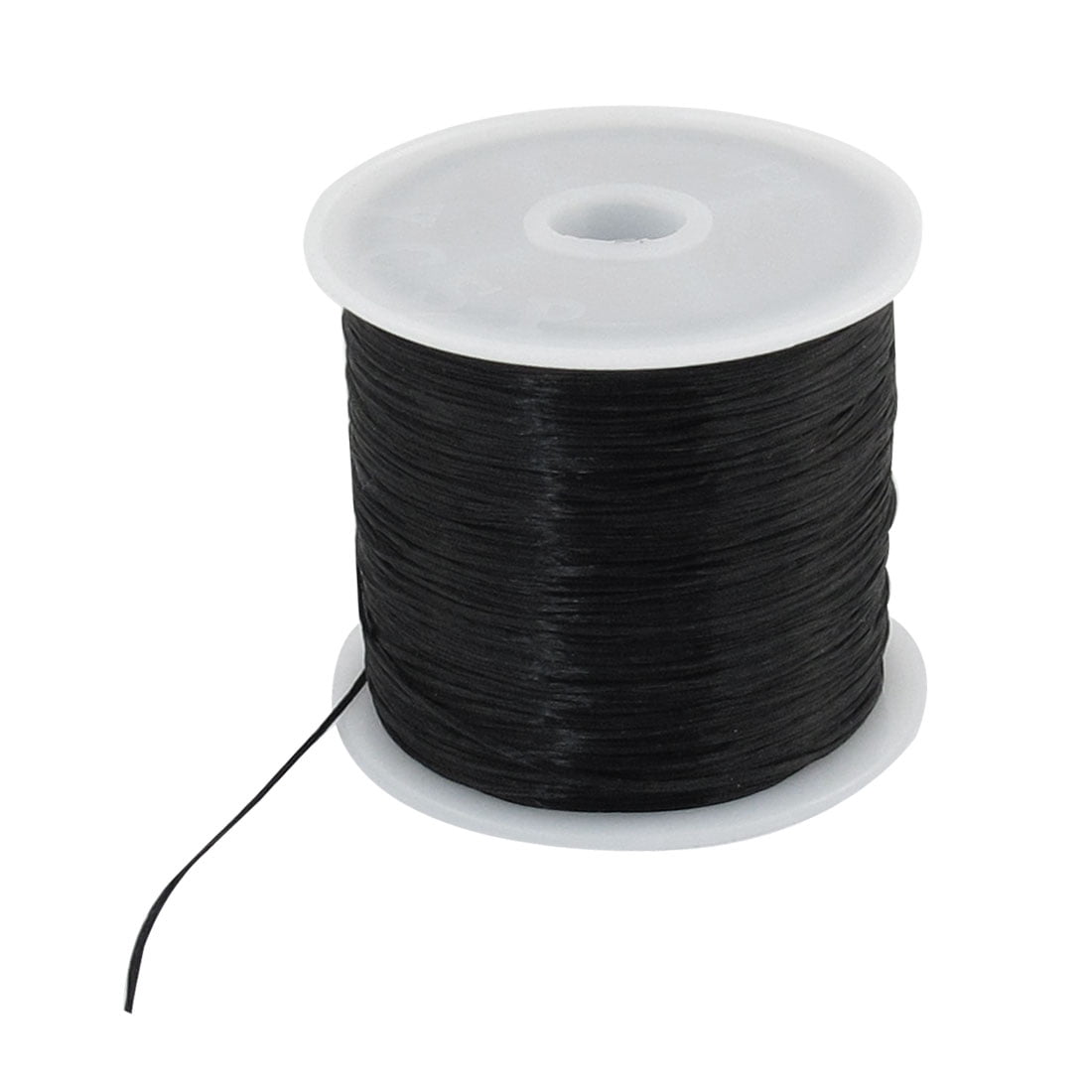 Unique Bargains 50M Long Black Elastic Thread Line Spool for Bead ...