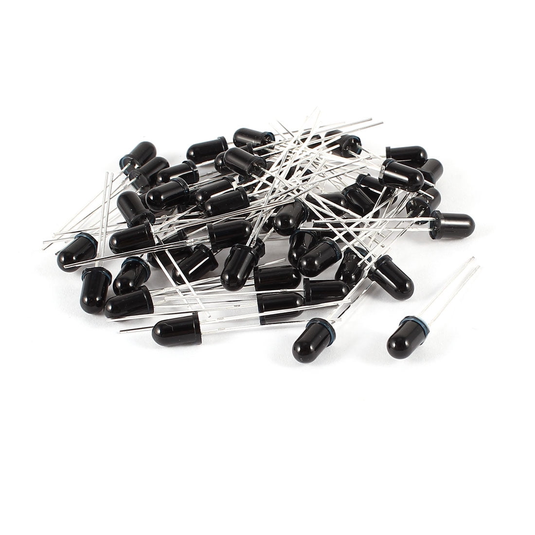 Unique Bargains 50Pcs 5mm Round Head Receiver Photodiodes IR Diode ...