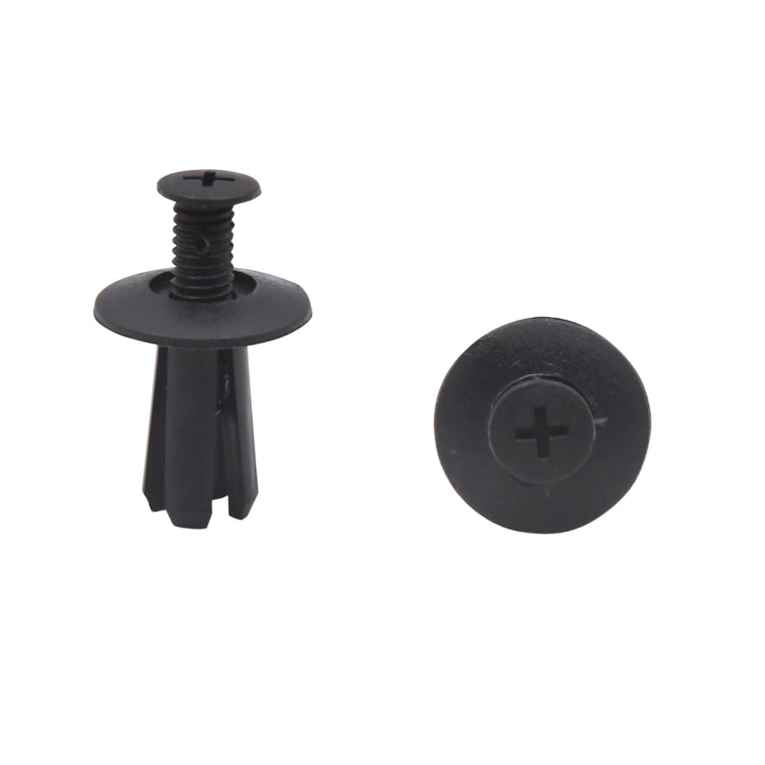 Unique Bargains 50Pcs Black Car Plastic Rivets Trunk Door Bumper Screw ...
