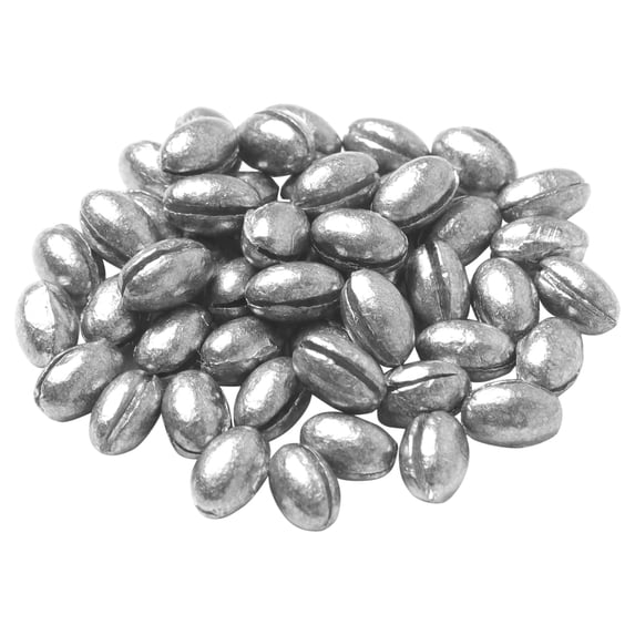 Bargains Fishing Weights 50Pcs Oval Shape Lead Sinkers 9x6mm - Walmart.com