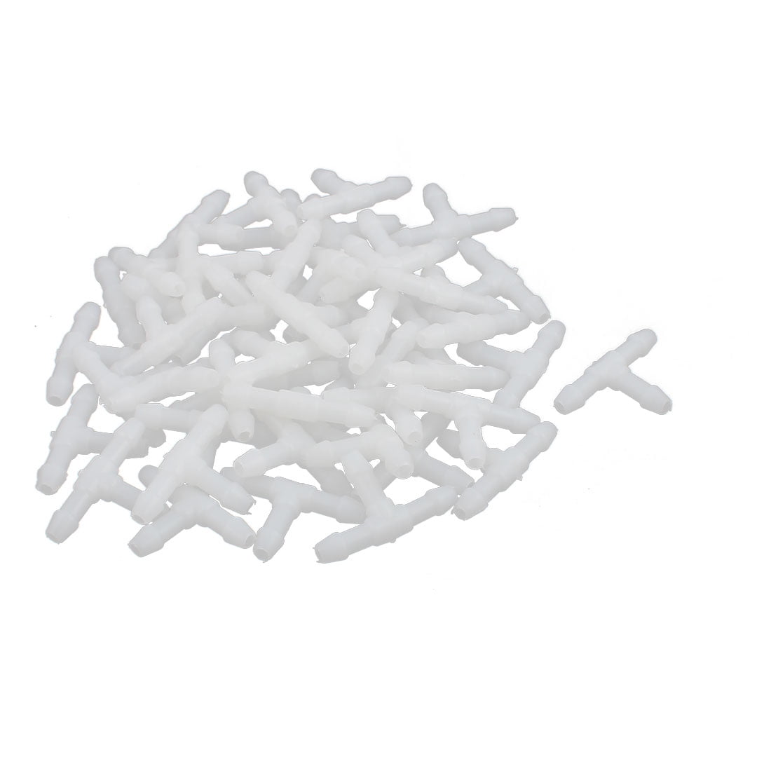 Unique Bargains 50Pcs Plastic T Shape Connector Fitting Water Hose Pipe ...