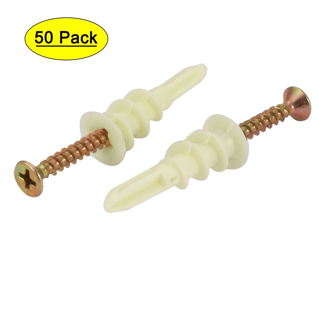 Unique Bargains 50Pcs Self Drilling Drywall 30mmx4mm Flat Head Screw ...