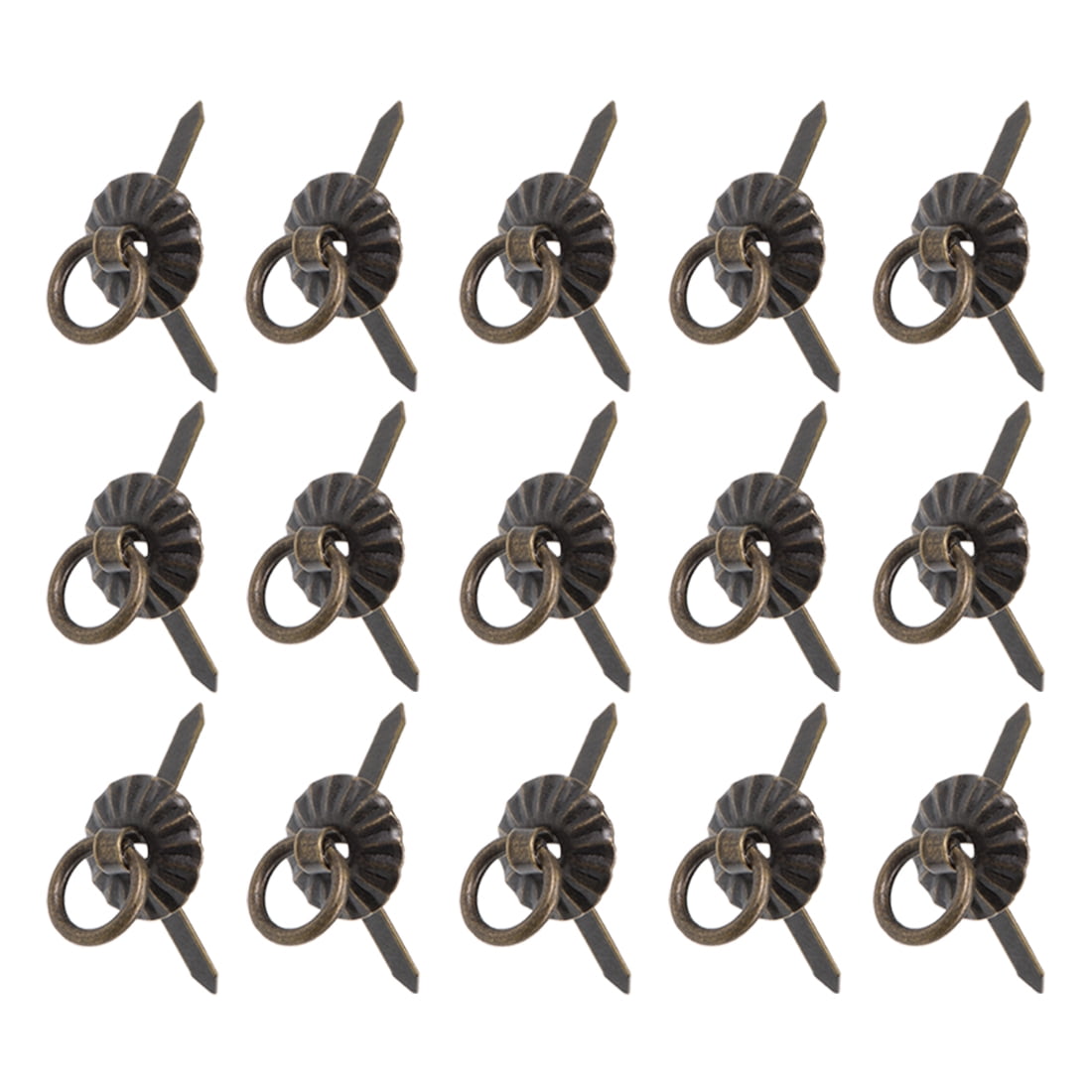 Unique Bargains 50Pcs Small Ring Pulls Handle for Decorative Box Chest ...