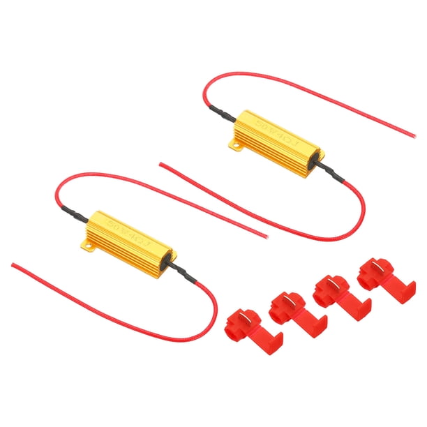 Unique Bargains 50W 4 Ohm Aluminum Shell Resistor Housing Resistor ...