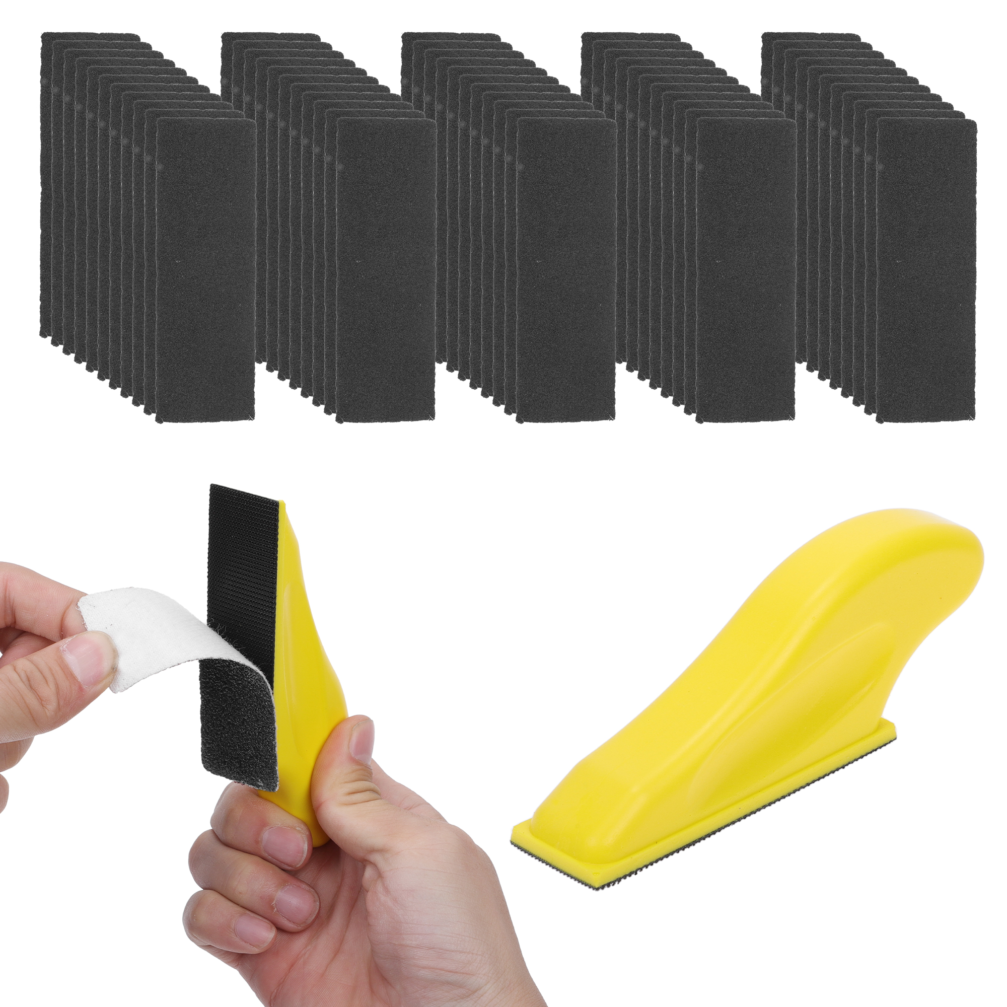 Unique Bargains 51 Pcs Sanding Discs Wet Dry Waterproof Micro Zip ...