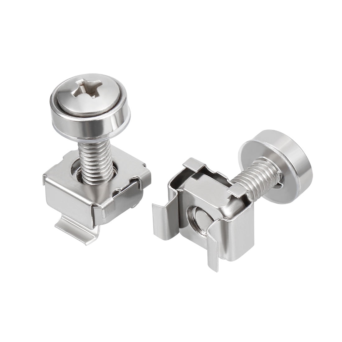 Unique Bargains 55Pcs M5x20mm Carbon Steel Screws and Cage Nuts for ...