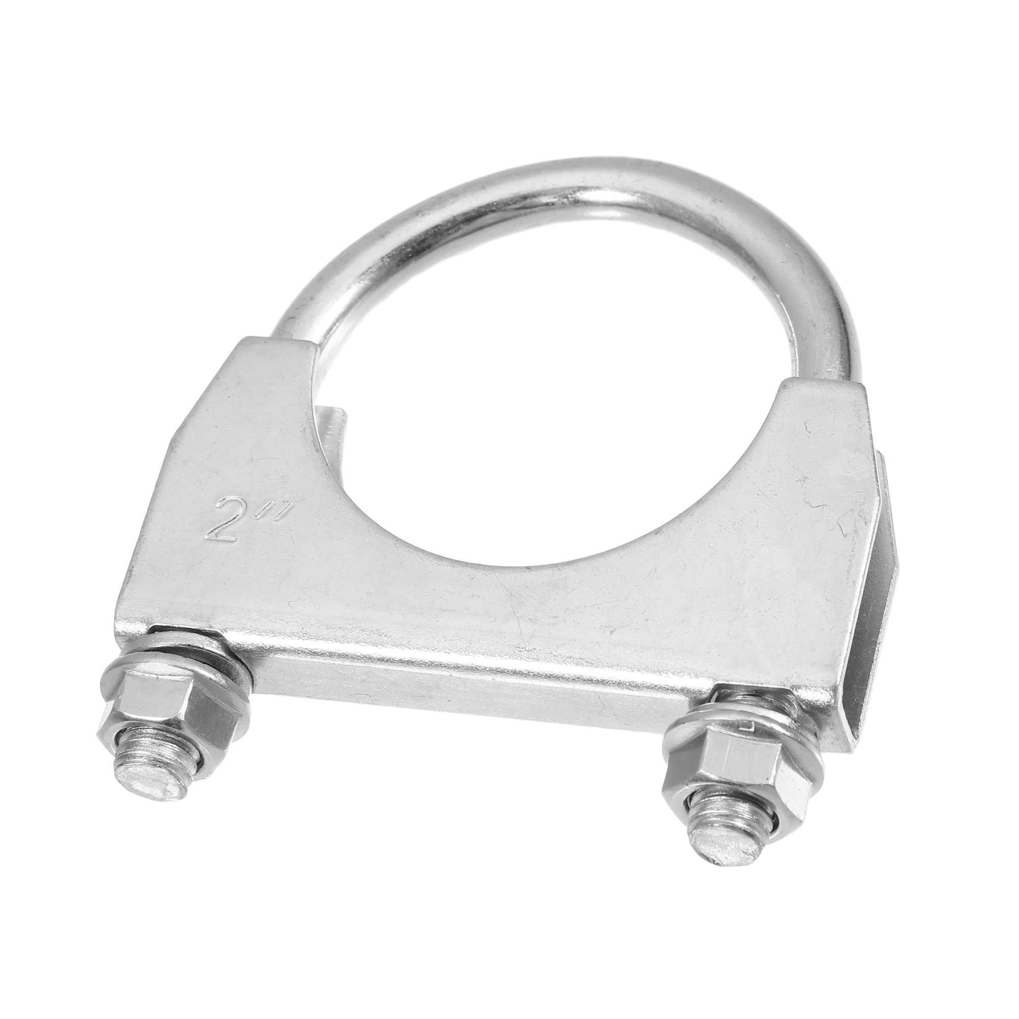 Unique Bargains 57mm Exhaust Pipe Clamp for Exhaust Pipe Muffler Hose U ...