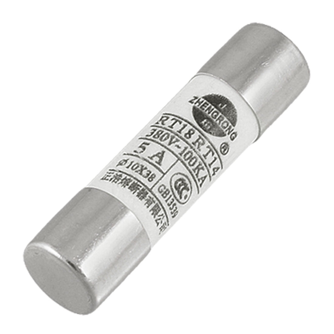 Unique Bargains 5Pcs 10mm x 38mm Cylindrical Caps Fuse Links 380V 5A ...