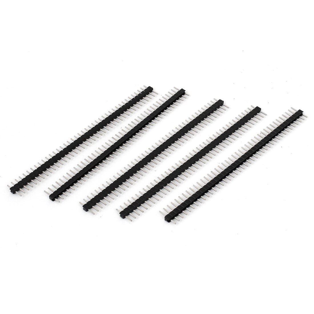 Unique Bargains 5Pcs 2mm Spacing 40 Position Straight Male PCB Pin ...