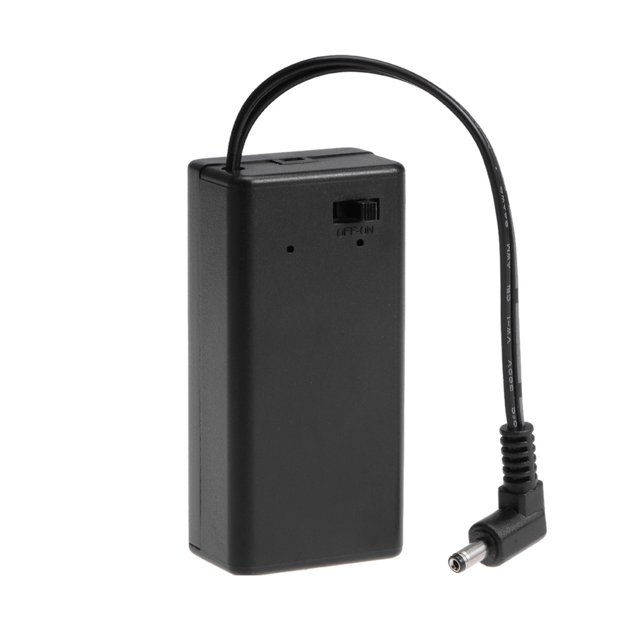 Unique Bargains 5Pcs 9V Battery Case Storage Box 9V DC Lead ON/OFF ...