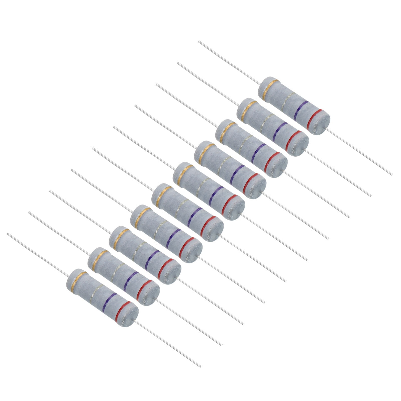 Uxcell 5W 0.27 Ohm 5% Carbon Film Resistor, Axial Electronic Components ...