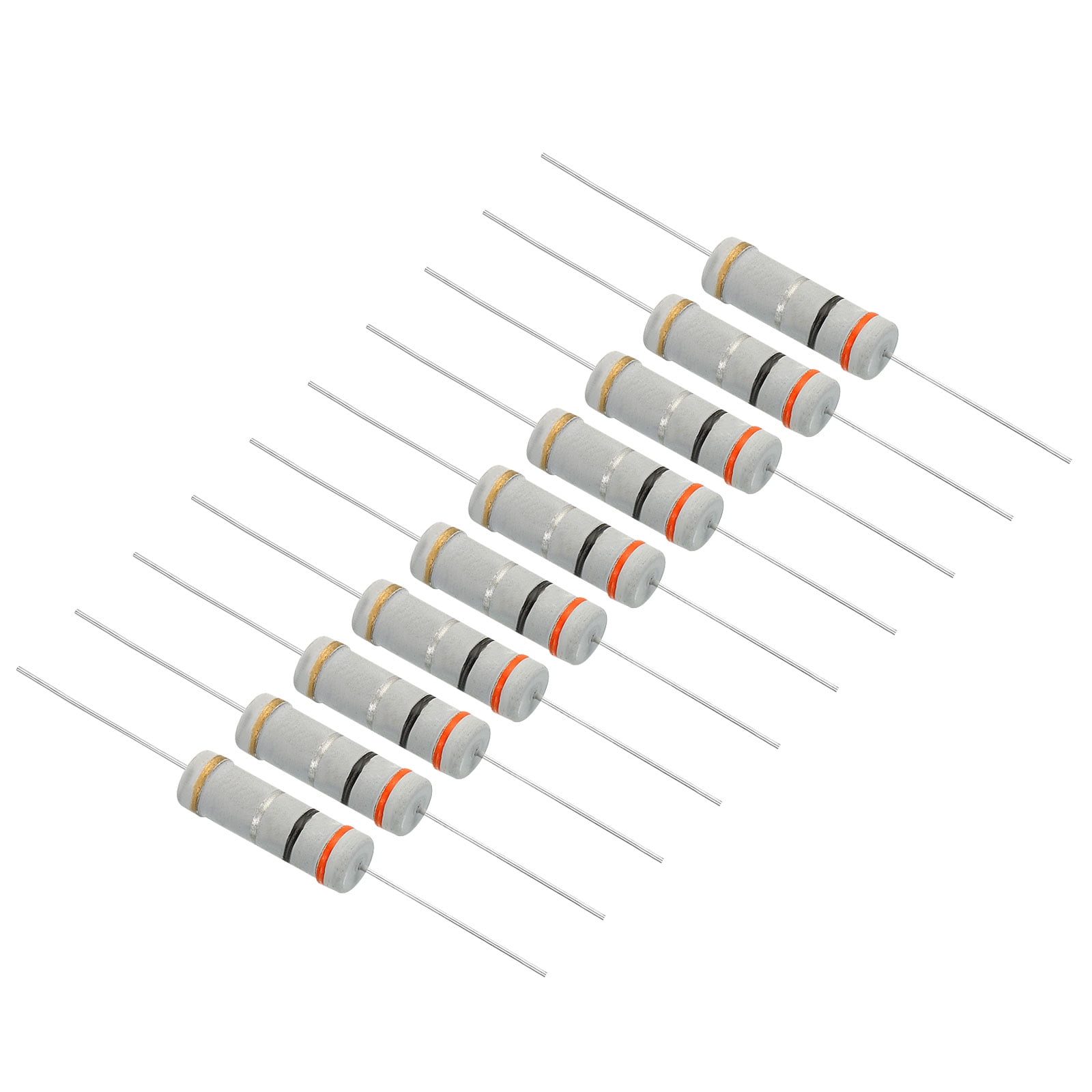 Unique Bargains 5W 0.3 Ohm 5% Carbon Film Resistor, Axial Lead ...