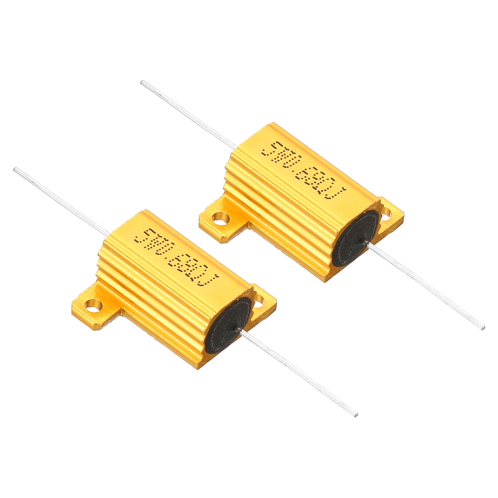 Unique Bargains 5W 0.68 Ohm Aluminum Shell Resistor Housing Resistor ...