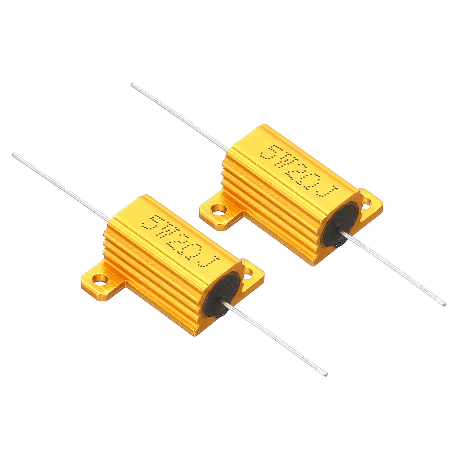 Unique Bargains 5W 2 Ohm Aluminum Shell Resistor Housing Resistor ...