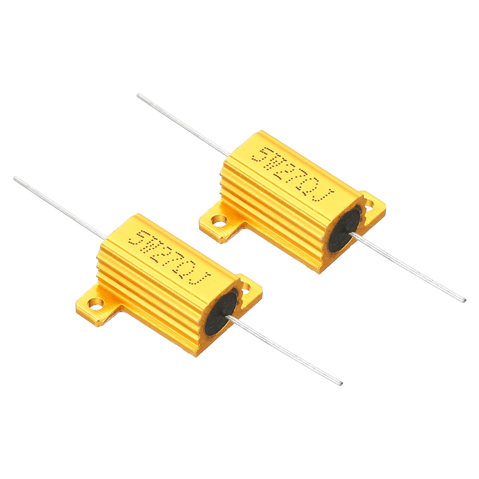 Unique Bargains 5W 27 Ohm Aluminum Shell Resistor Housing Resistor ...