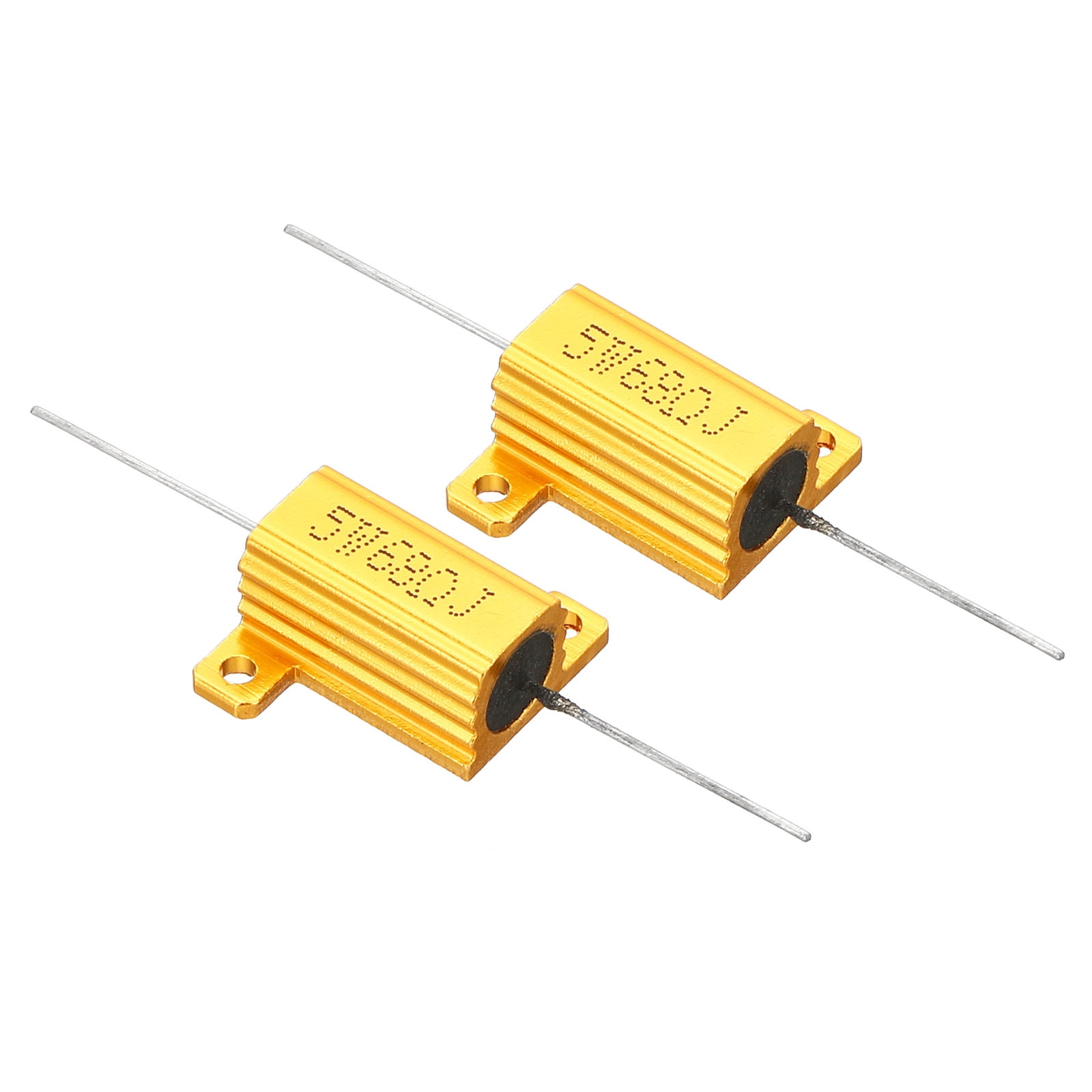 Unique Bargains 5W 68 Ohm Aluminum Shell Resistor Housing Resistor ...