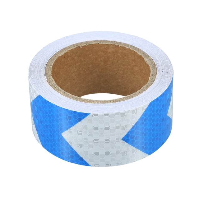 Unique Bargains 5cmx10m Blue and White Arrow Car Reflective Stickers ...