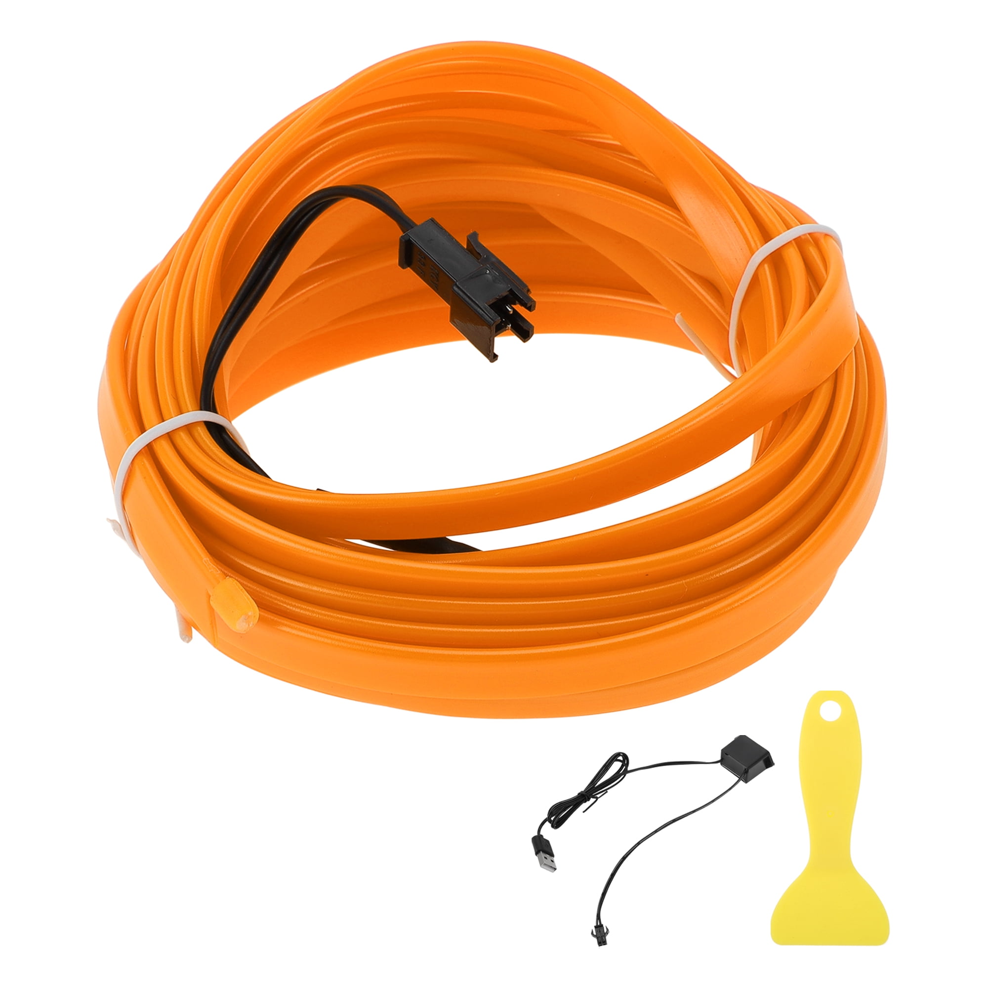 Unique Bargains 5m EL Wire Cable LED Glow String Light Car Interior ...