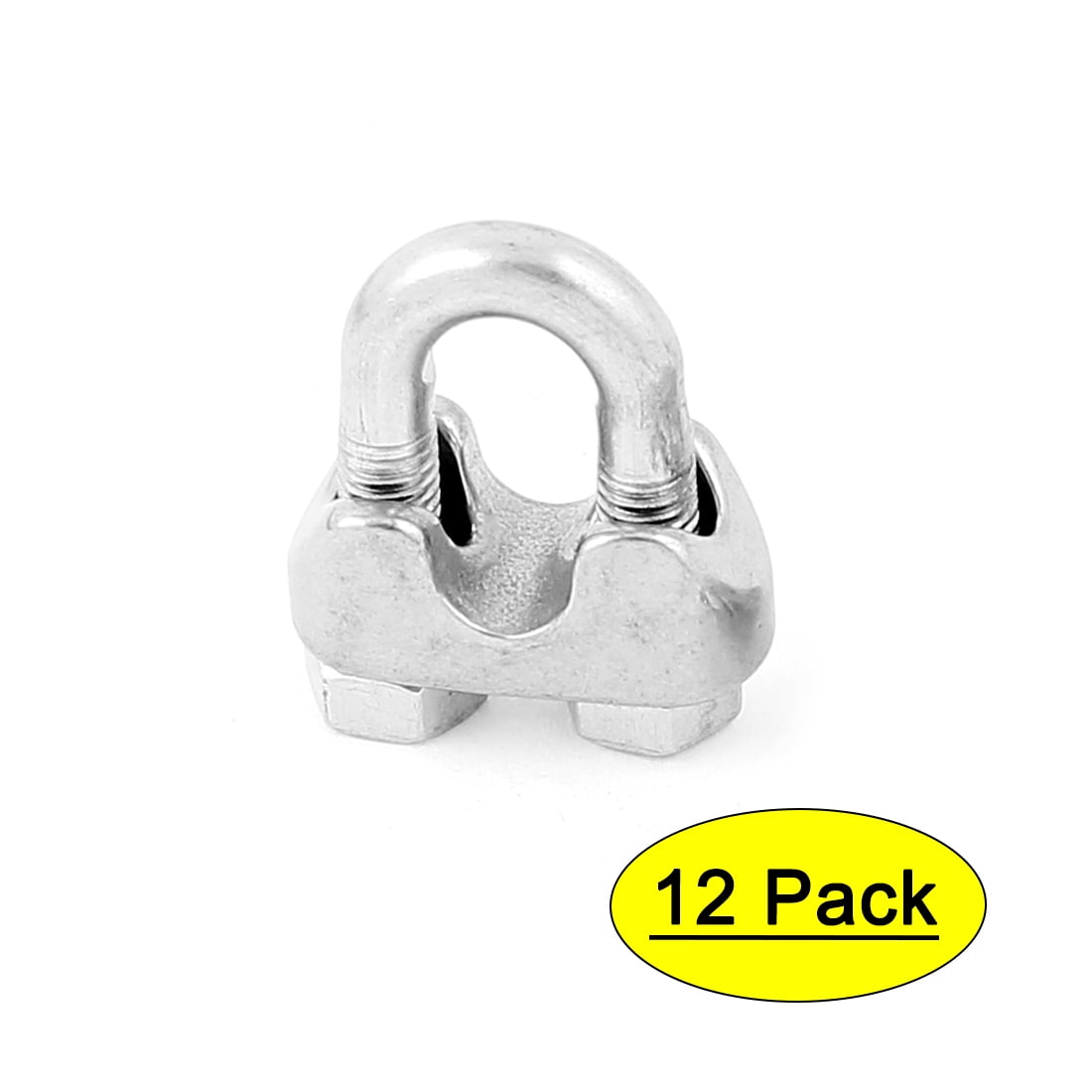 Unique Bargains 5mm 3/16" Stainless Steel Wire Rope Cable Clamp Clips ...