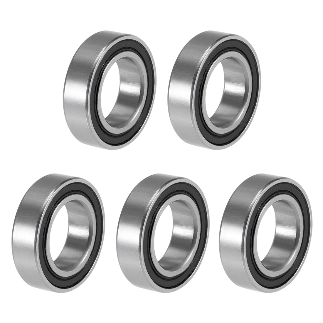 Unique Bargains 5pcs 15267-2RS Deep Groove Double Sealed Ball Bearings ...