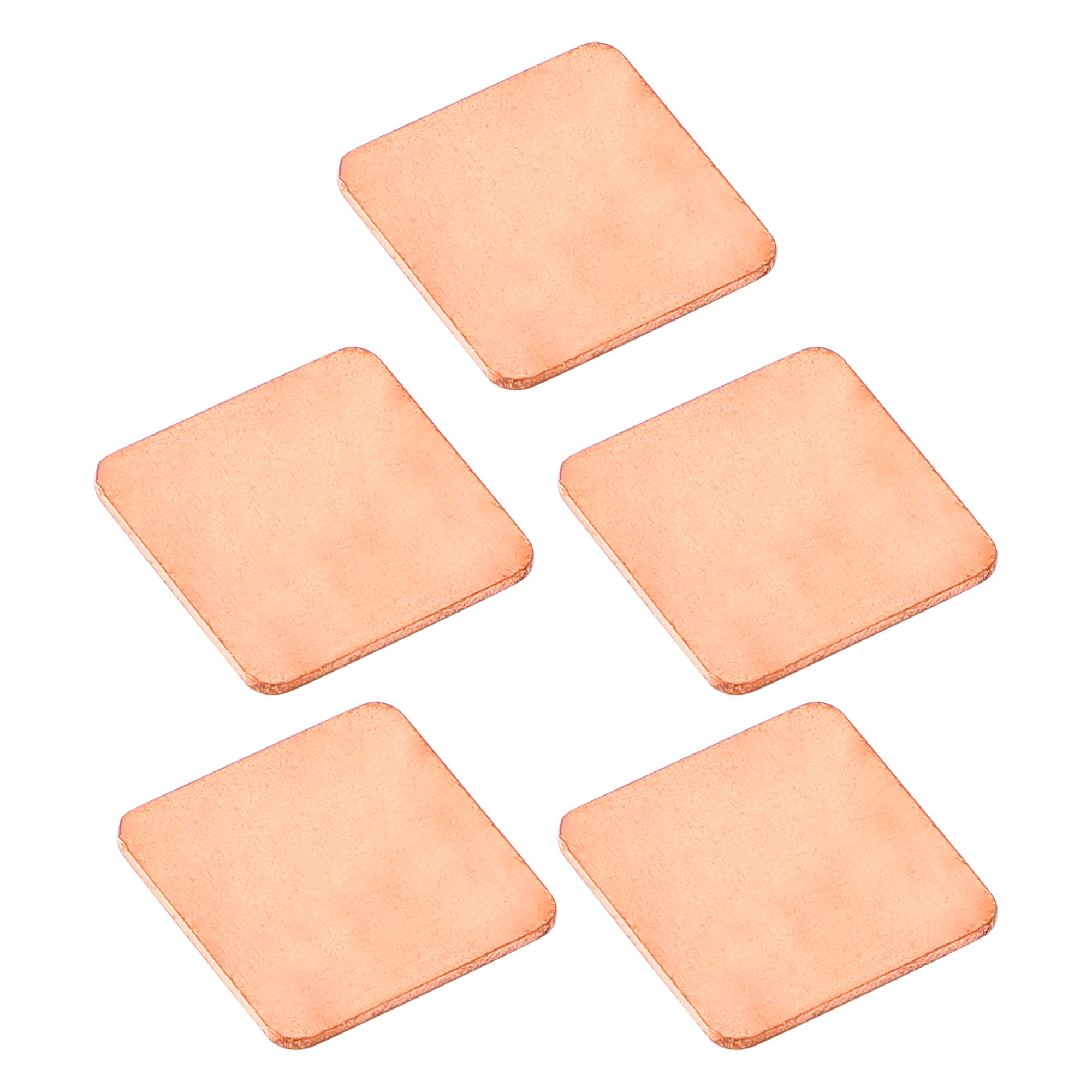 5 Pieces Copper Heatsink, Pure Copper Pad Pads Thermal Shim, 20x20x1 ...