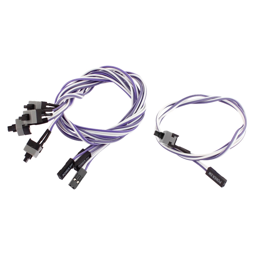 Unique Bargains 5pcs 58cm ATX Power Supply Reset HDD Switch Cable Line ...