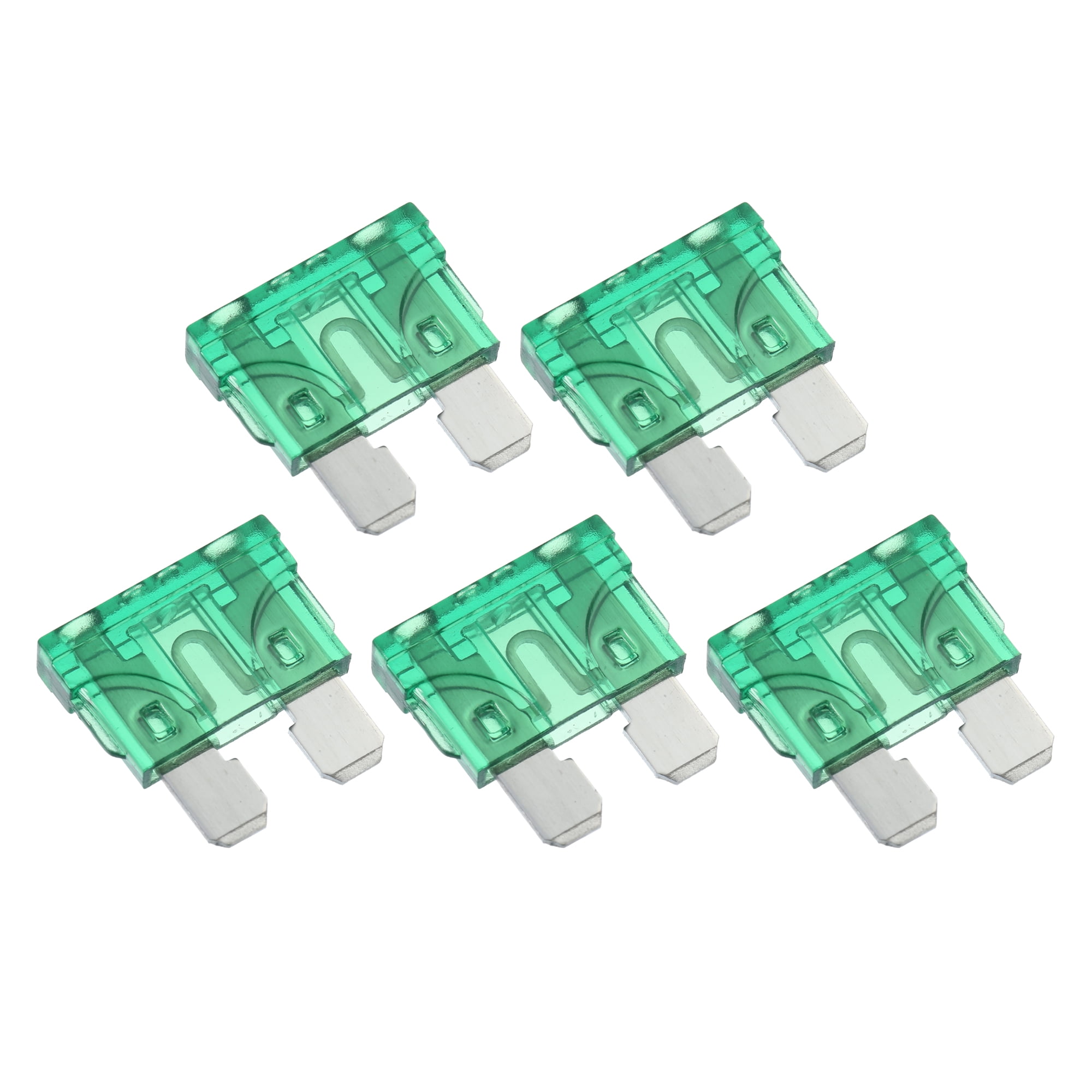 Unique Bargains 5pcs Blade Style Fuses 30A Blade Style Fuses for ...