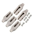 Unique Bargains 5pcs DIY Model Replacement Gray Nylon Clevis M2 x 23mm ...