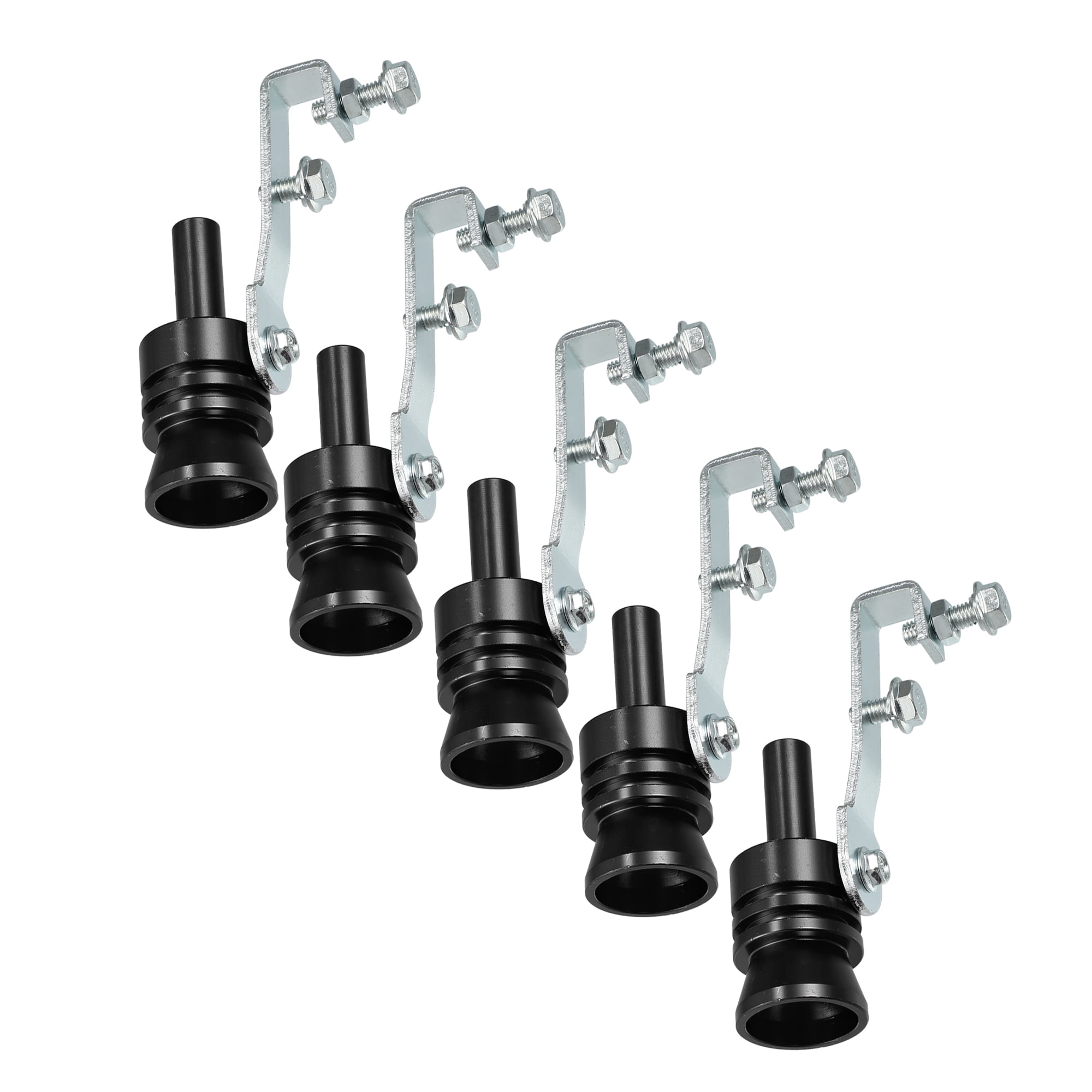 Unique Bargains 5pcs L Size Black Universal Turbo Sound Whistle Muffler ...