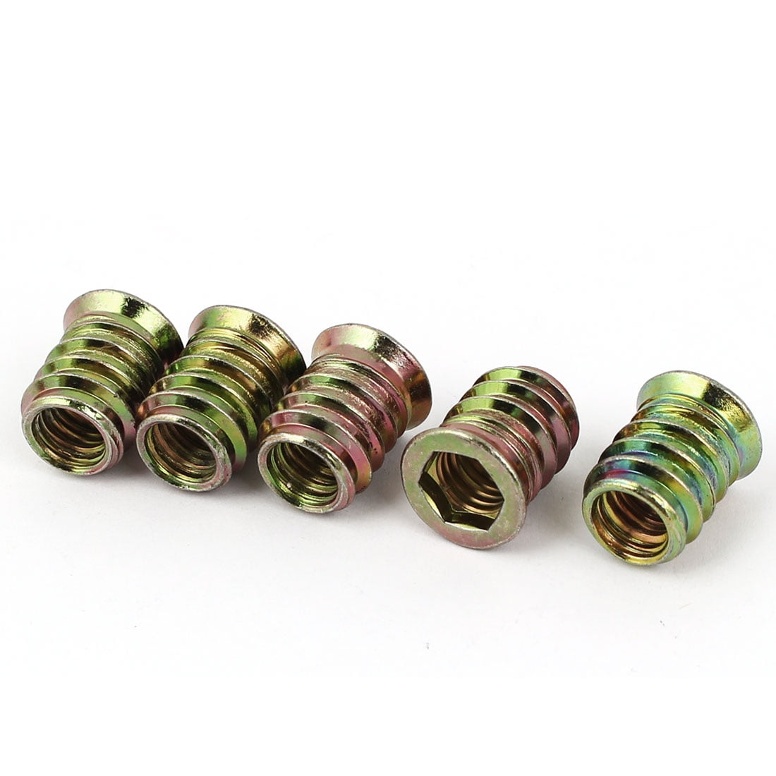 Unique Bargains 5Pcs M10 x 20mm Wood Insert Interface Screws Hexagon ...