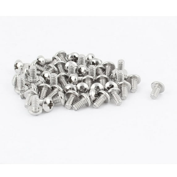 Unique Bargains #6-32 x 1/4" Stainless Steel Head Machine Screws ...