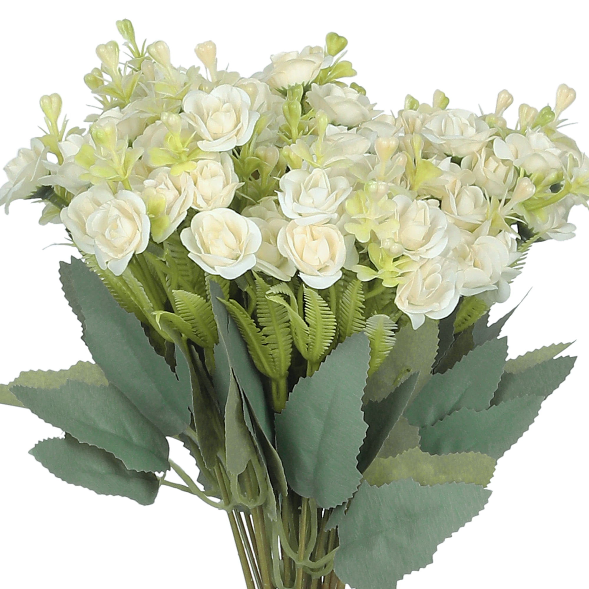 Unique Bargains 6 Pack Artificial Silk Flowers Fake Rose Bouquet for ...