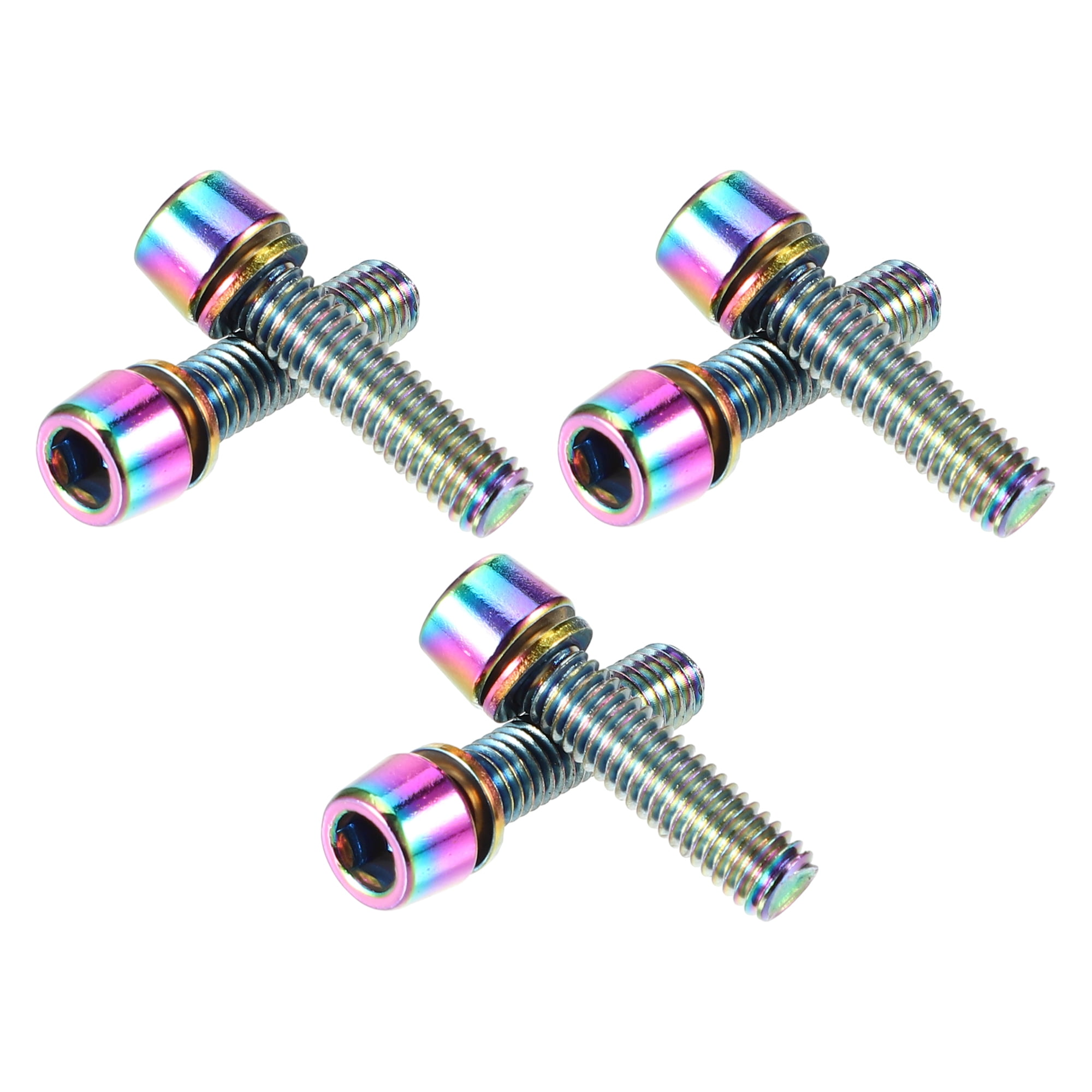 Unique Bargains 6 Pcs Bicycle Stem Screws for Bike Bicycle M5x20mm ...