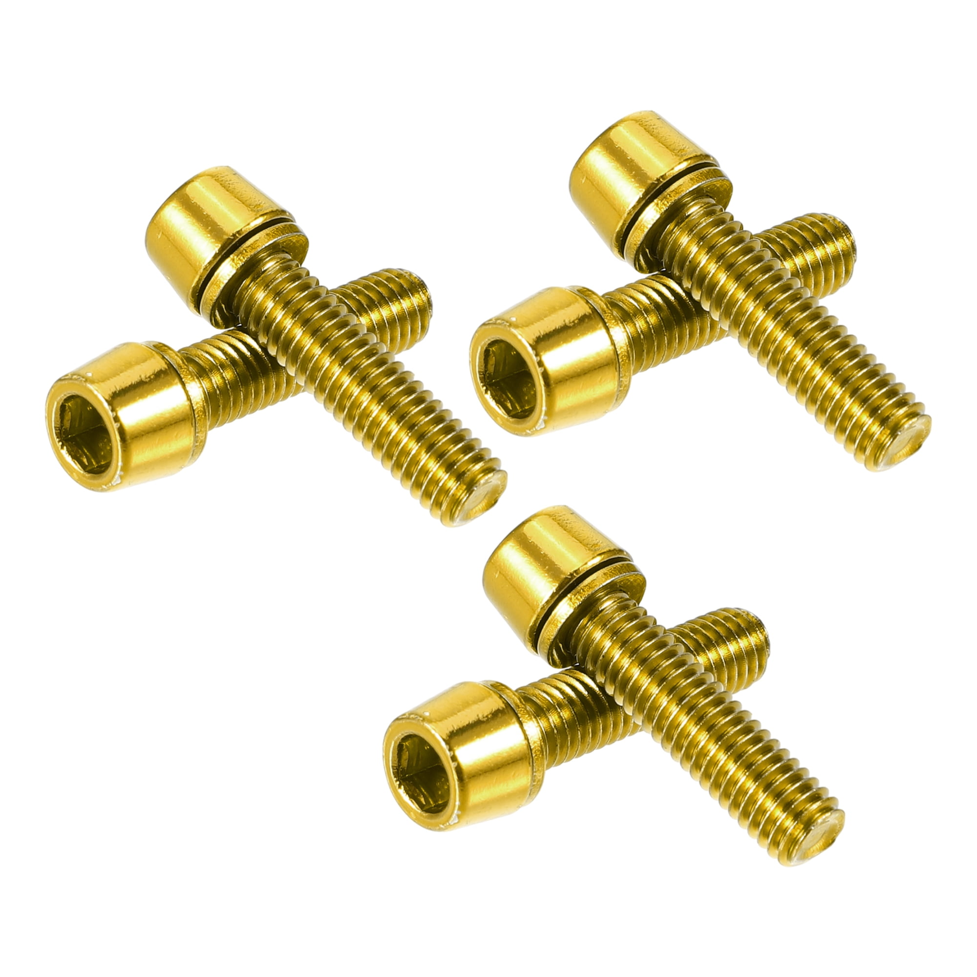 Unique Bargains 6 Pcs Bicycle Stem Screws for Bike Bicycle Stem M5x20mm ...