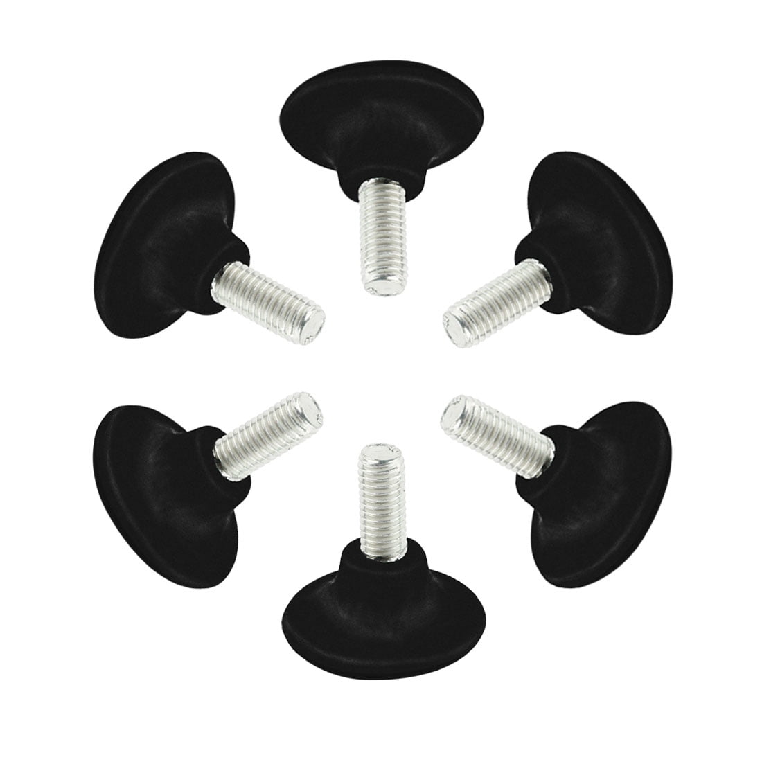 Unique Bargains 6 Pcs M8x15mm Threaded Rod Furniture Glide Leveling ...