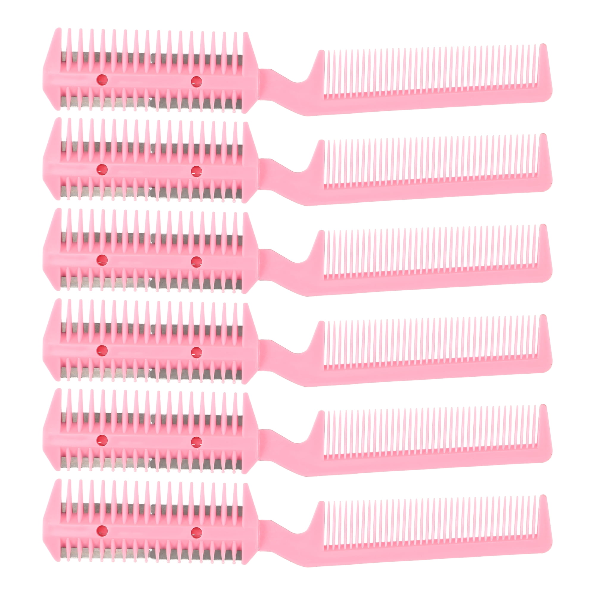 Unique Bargains 6 Pcs Split Ends Dual Edge Razor Comb Hair Trimmer Hair ...