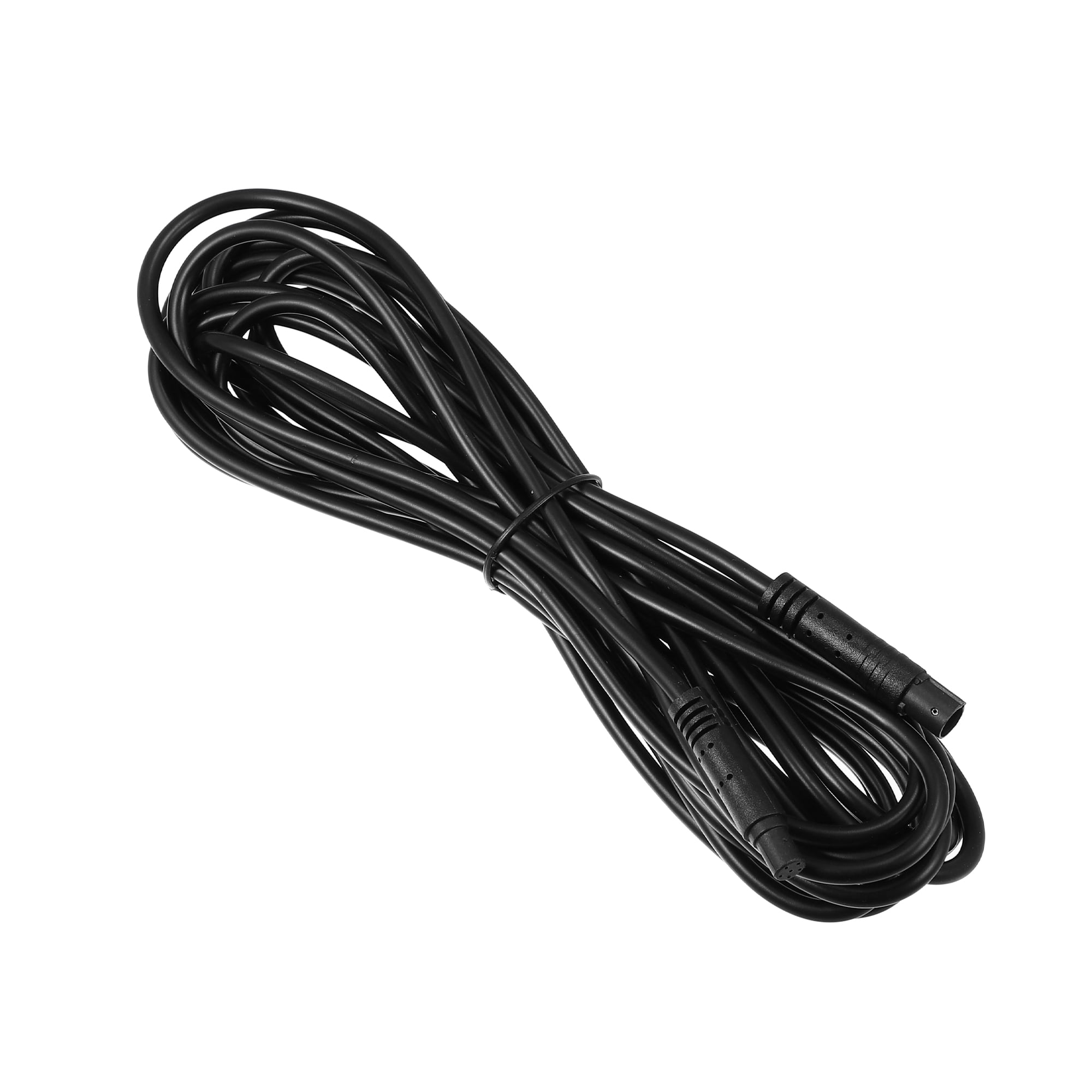 Unique Bargains 6 Pin 16.40ft 500cm Backup Camera Extension Cable Dash ...