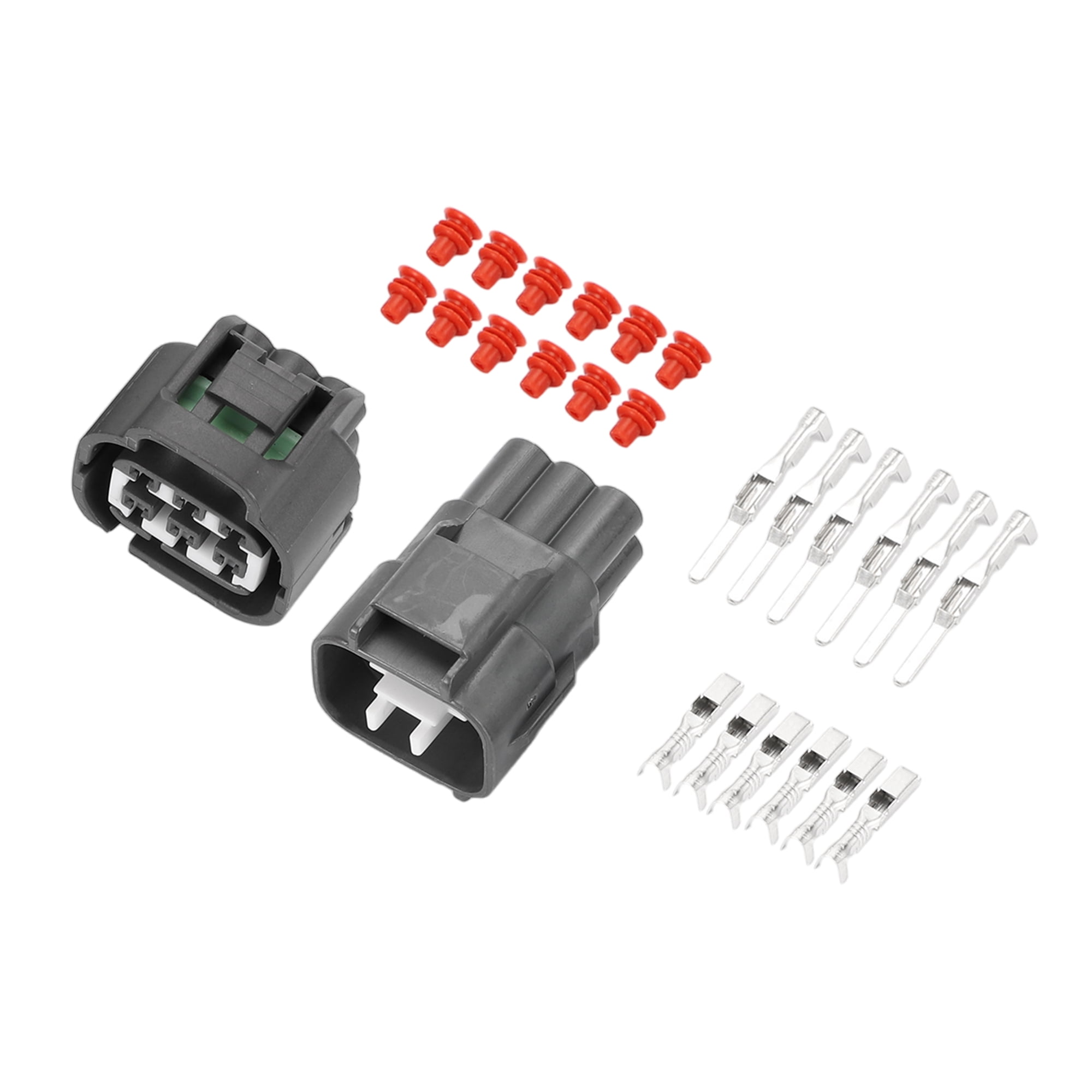 Unique Bargains 6 Pin Front Headlight Connector Plug Waterproof Male ...