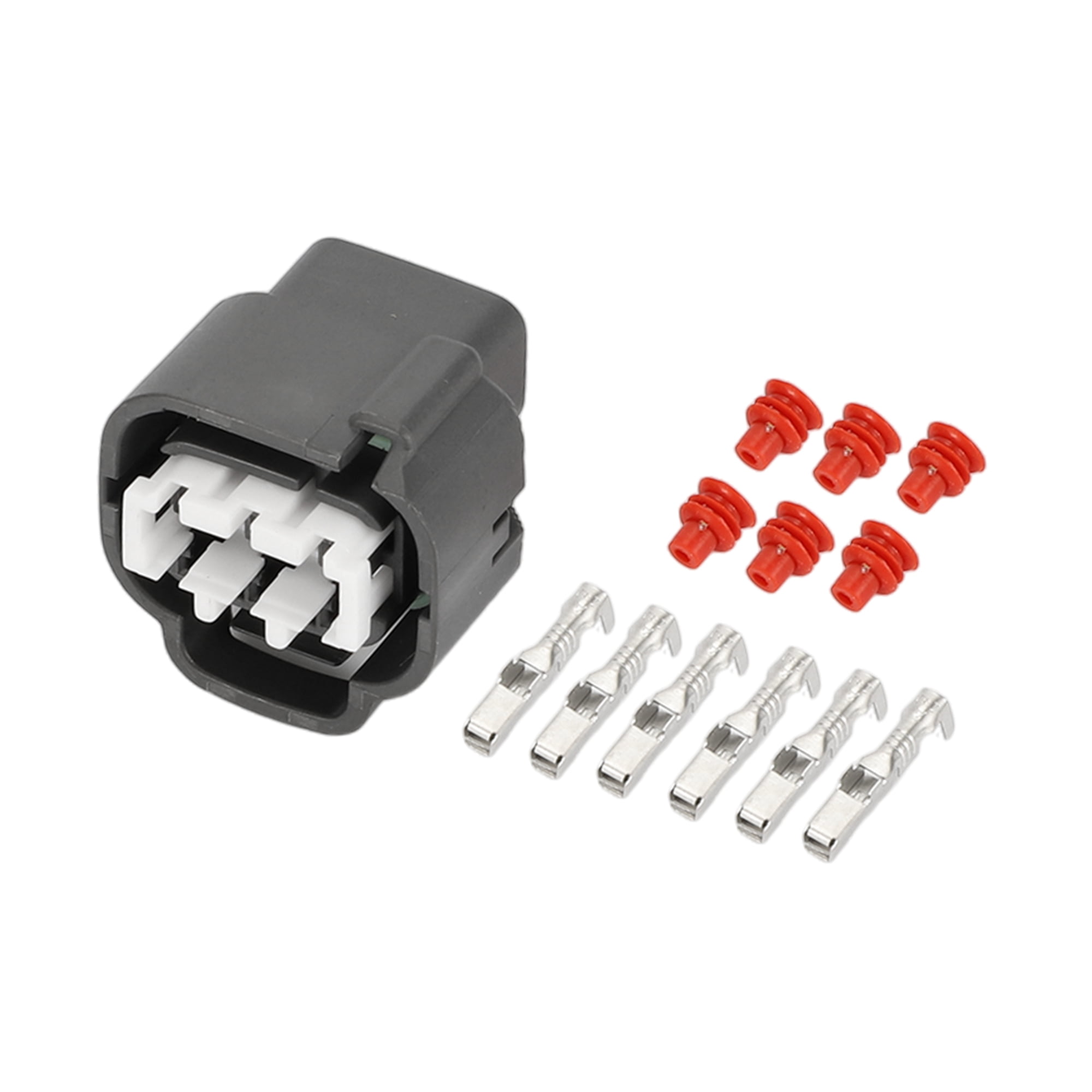 Unique Bargains 6 Pin Headlight Waterproof Connector Plug Waterproof ...
