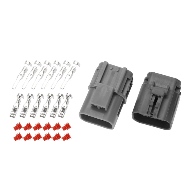 Unique Bargains 6 Pin Main Excavator Throttle Motor Connector Plug Male ...