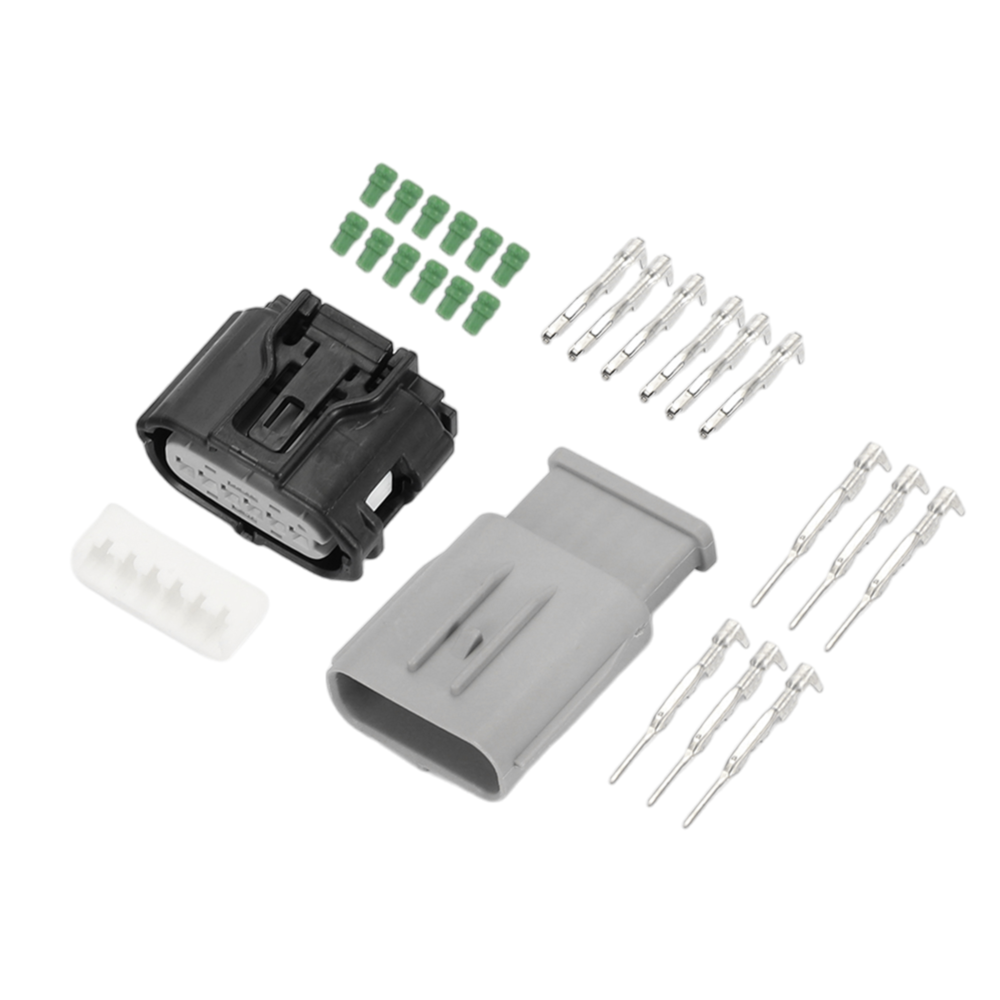 Unique Bargains 6 Pin Reversing Sensor Connector Plug Waterproof Male ...