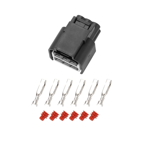 Unique Bargains 6 Pin Throttle Pedal Sensor Connector Plug Female Wire ...