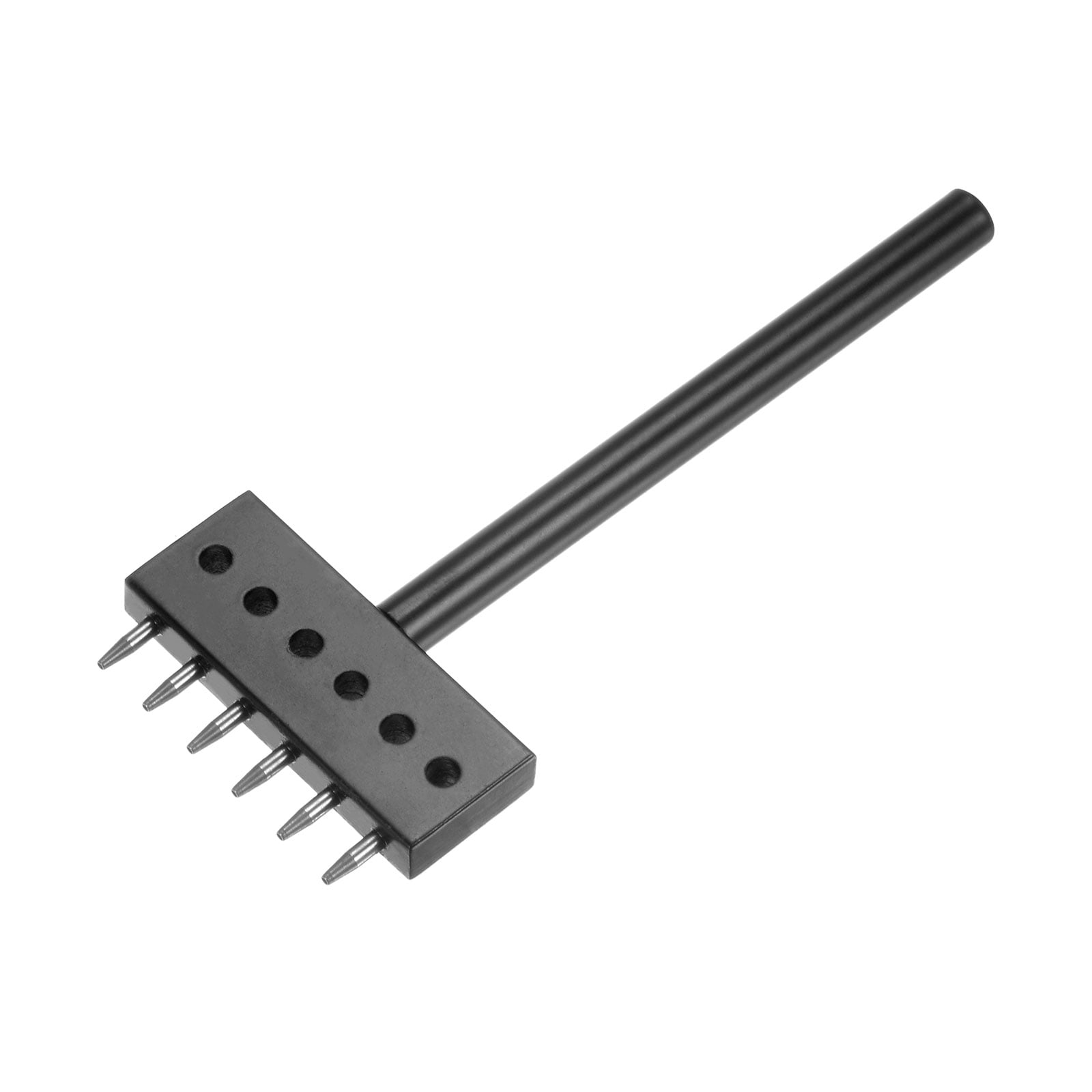 Unique Bargains 6 Prong Leather Prong Punch 8mm Steel Prong Row Round ...
