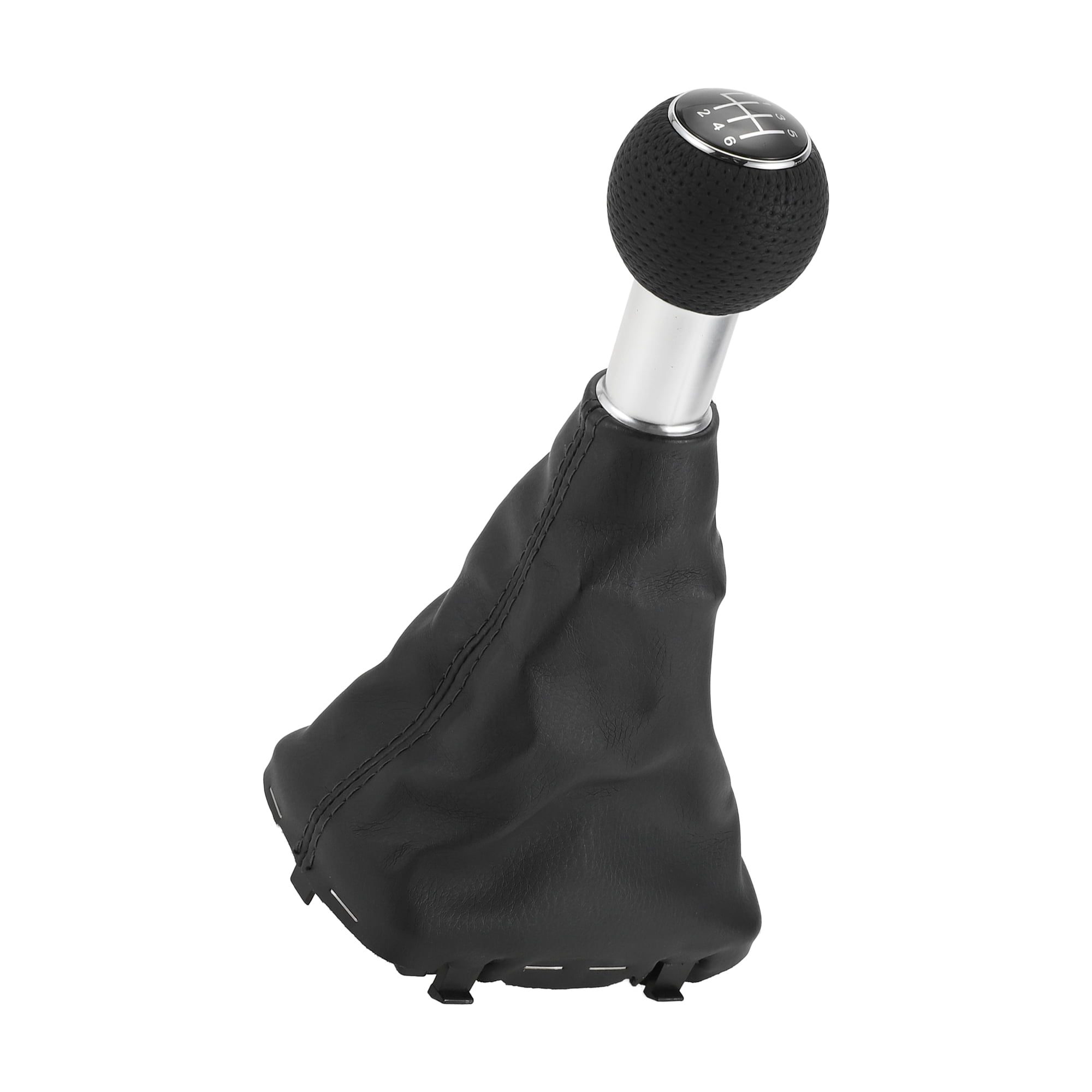 Unique Bargains 6 Speed Manual Shift Knobs with Boot Cover Stick ...