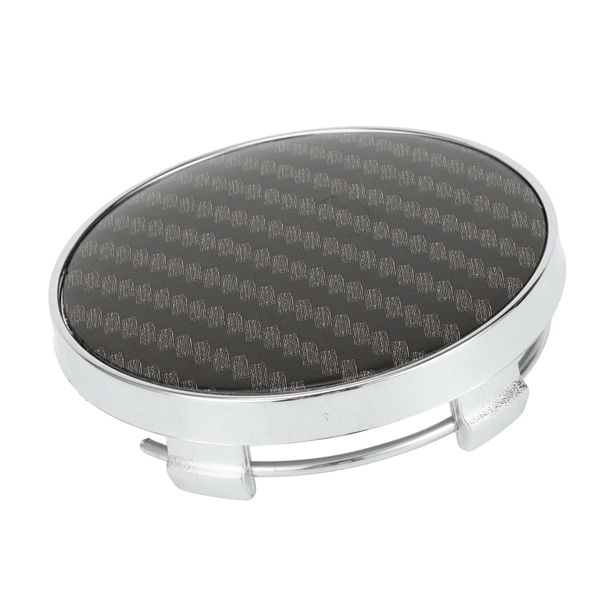 Unique Bargains 60 mm 2.36" Carbon Fiber Pattern Silver Tone Black ...