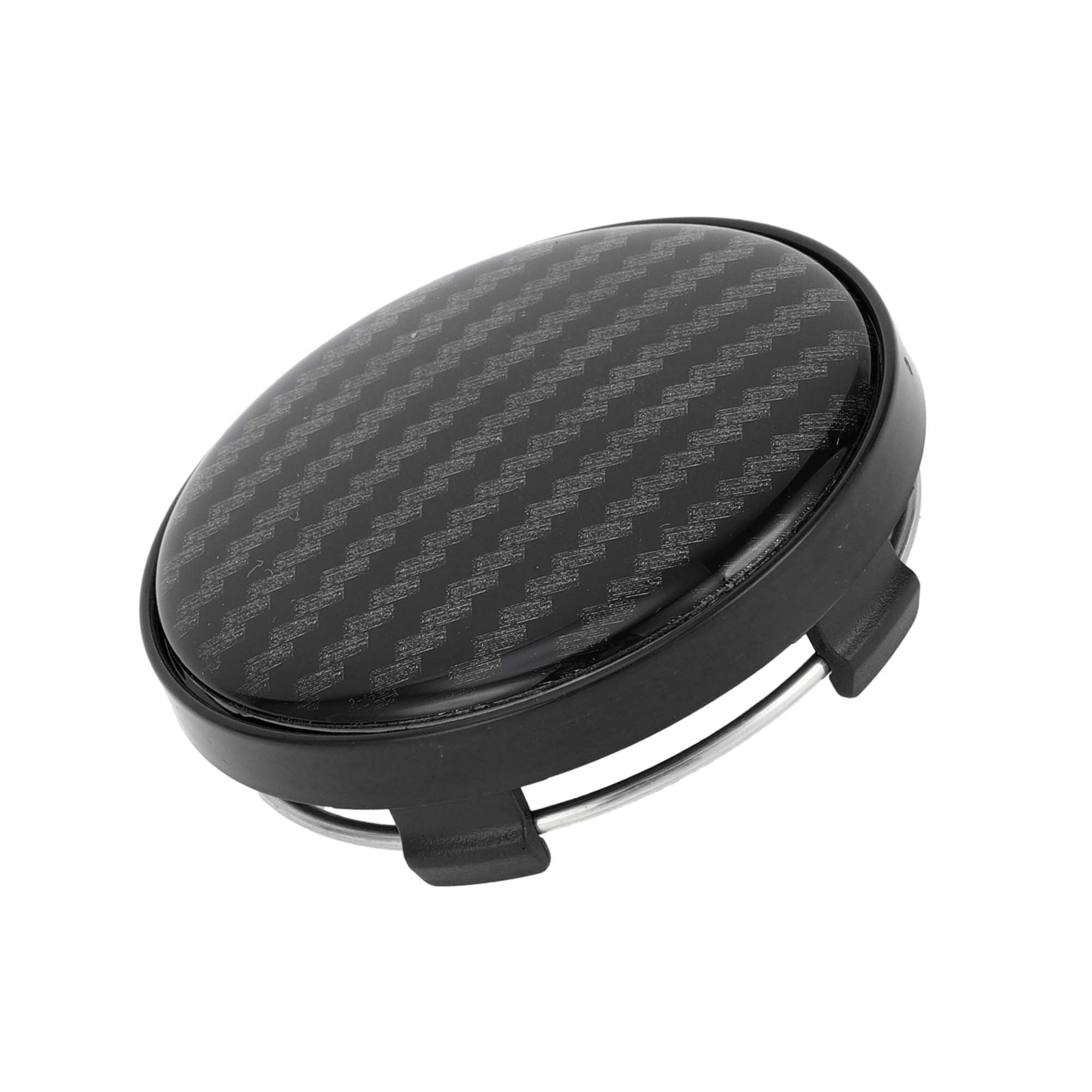 Unique Bargains 60mm 2.36" Carbon Fiber Pattern Black Wheel Hub Center ...