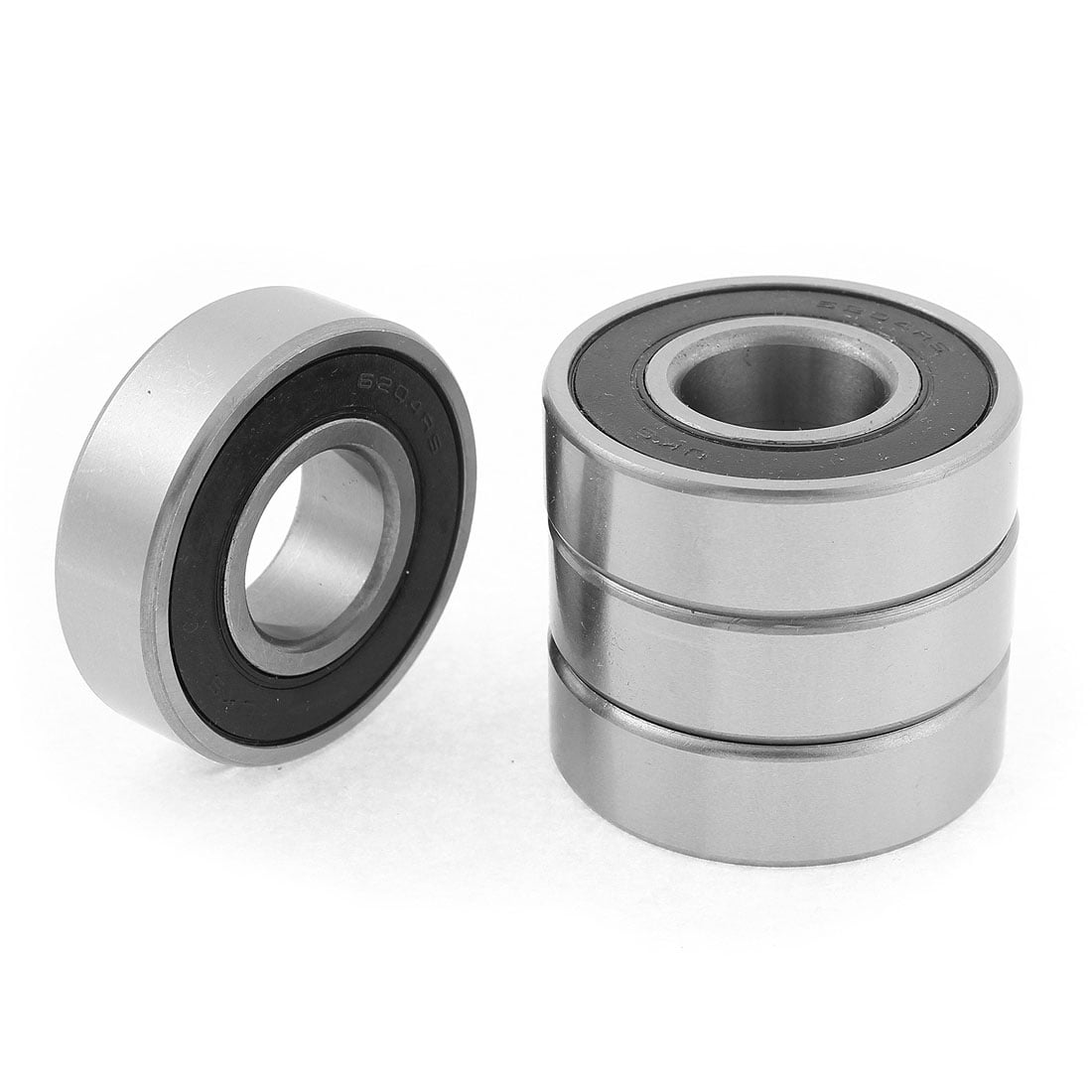 Unique Bargains Steel 6204RS Rubber Shielded Deep Groove Ball Bearings ...