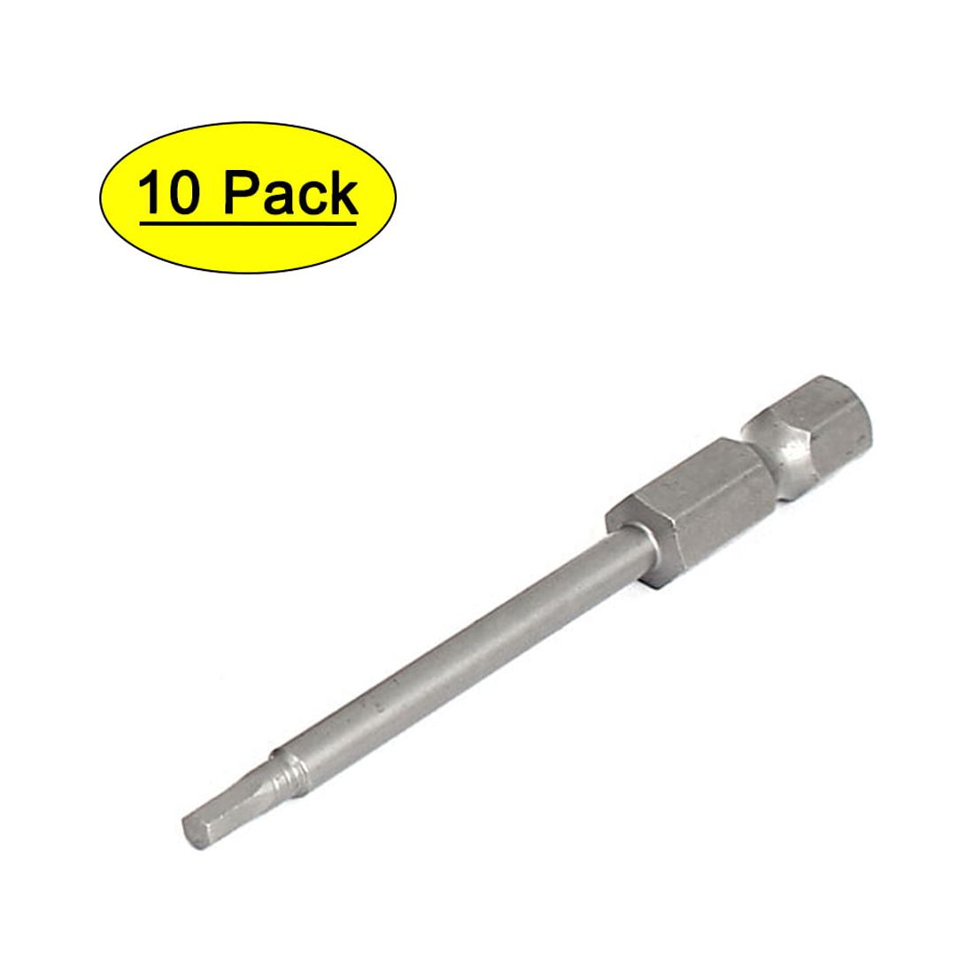 Unique Bargains 65mm Long 1/4" Hex Shank 2.5mm H2.5 Hexagon Insert ...