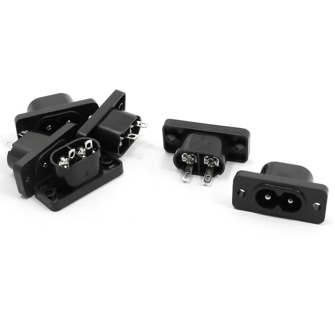Unique Bargains 6Pcs Panel Mount IEC320 C7 Socket Computer Power ...