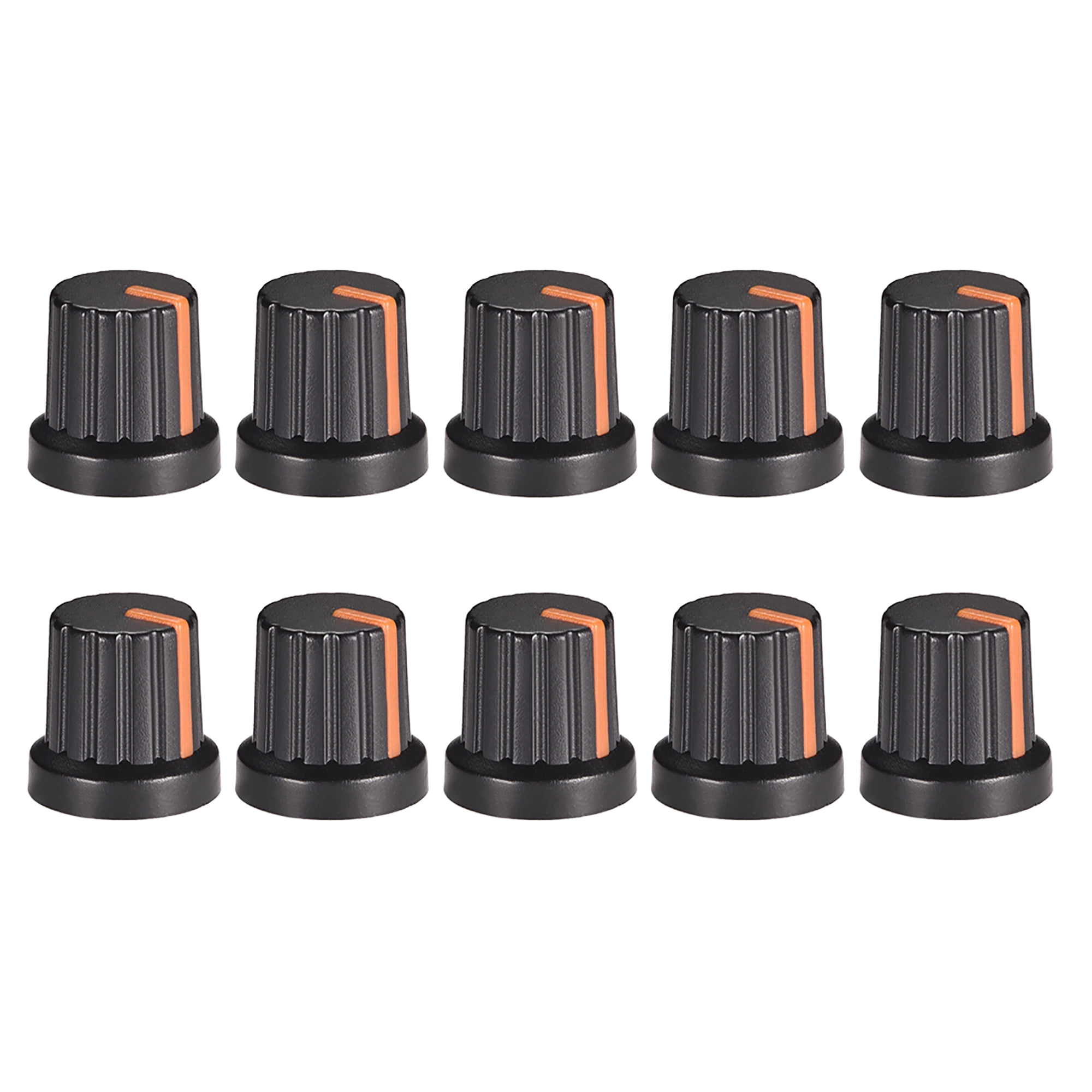 Unique Bargains 6mm Shaft Hole Knob for Effect Pedal Amplifier Black ...